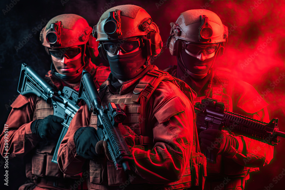 Special forces soldier police swat team member created with Generative ...