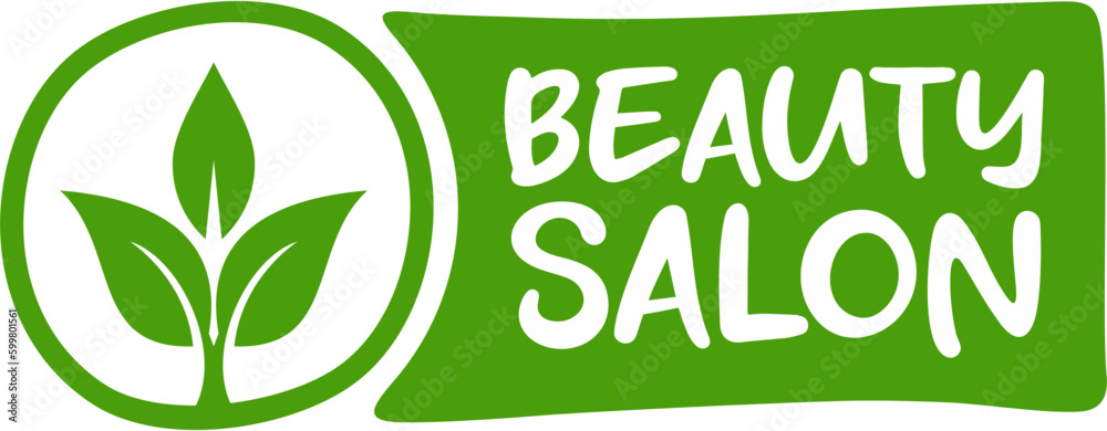 Beauty salon label, Vector health and beauty care logo, Hand drawn tags ...