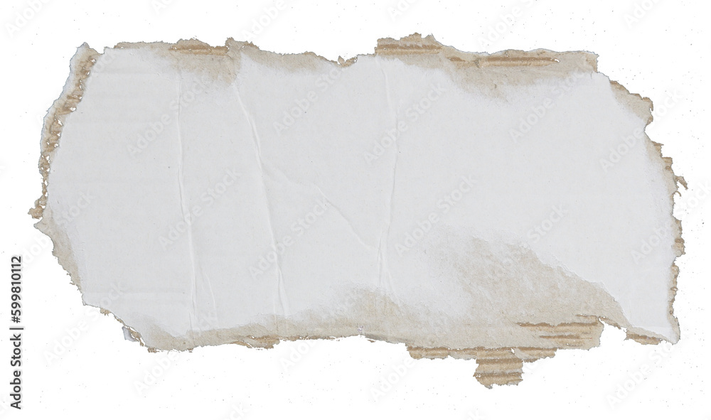 kraft corrugated paper on transparent background png file Stock Photo ...