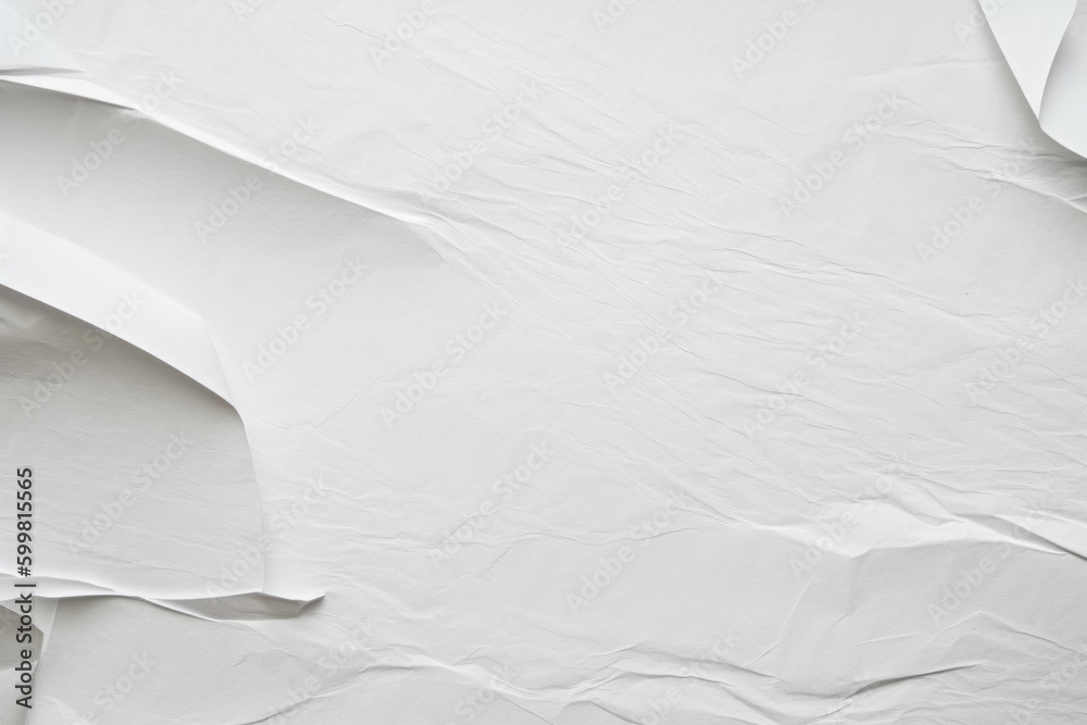 Blank White Paper Texture Background Created with Generative AI and ...