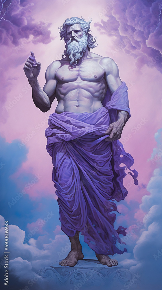 The concept of the symbolism of the planets in Astrology. A man in the ...