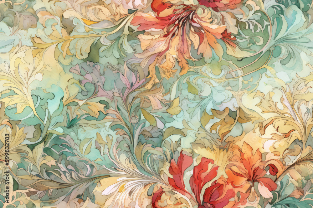 Light gentle abstract flower background. modern style. seamless ...