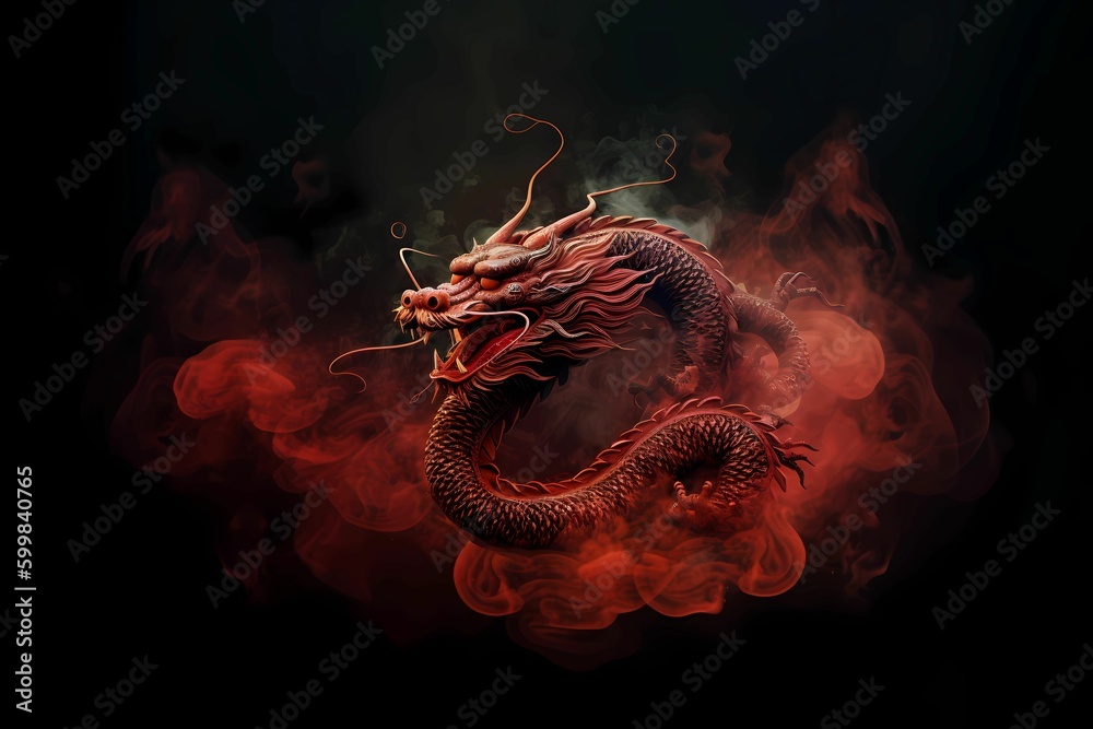 Fantasy Dragon Fire - Embracing the Fiery Essence of Japanese Mythos ...