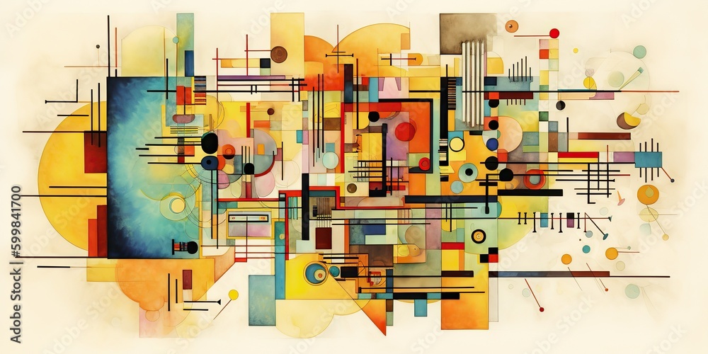 AI Generated. AI Generative. Abstract vintage retro aesthetics floor plan background pattern ...