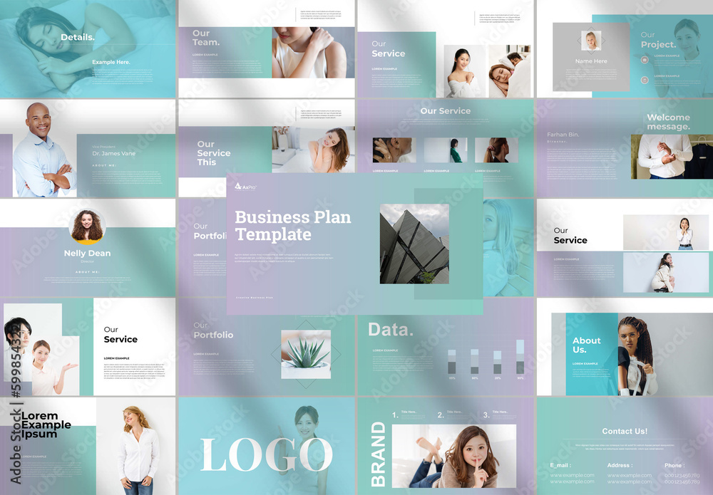 Business Plan Template Stock Template | Adobe Stock