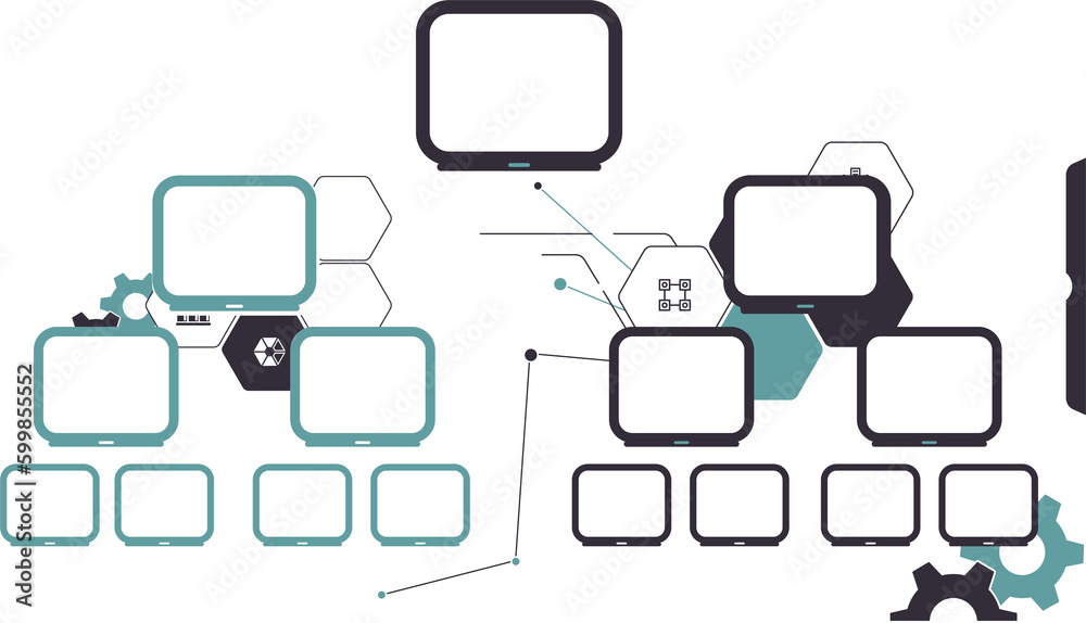 Company Organization Chart. Structure of the company. Business ...