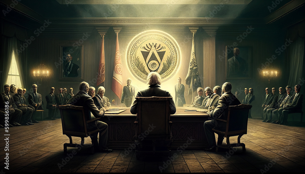New world order secret society meeting. Generative AI Stock ...