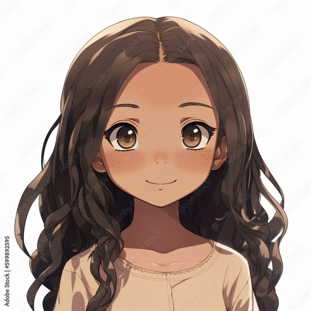 Chibi With Brown Hair