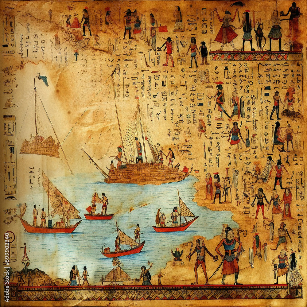 Reverse map, Egyptian literature, treasure map, ancient literature ...