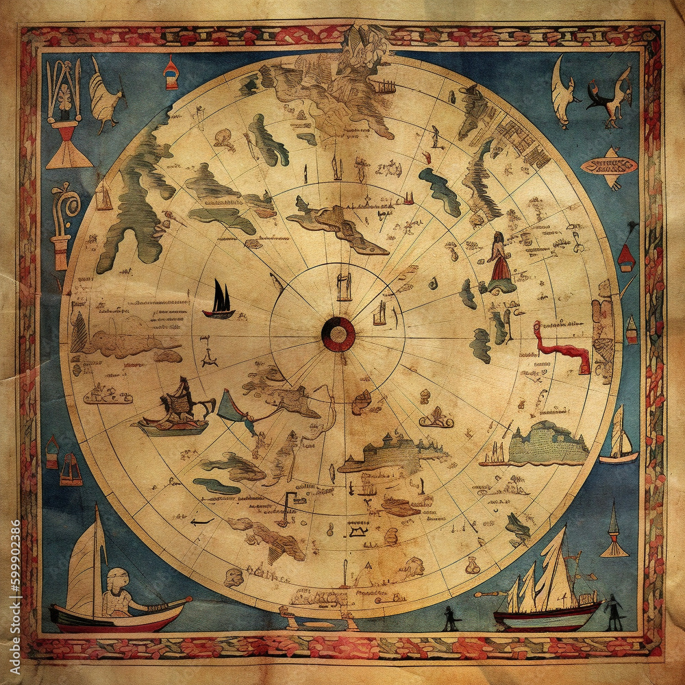 Reverse map, Egyptian literature, treasure map, ancient literature ...