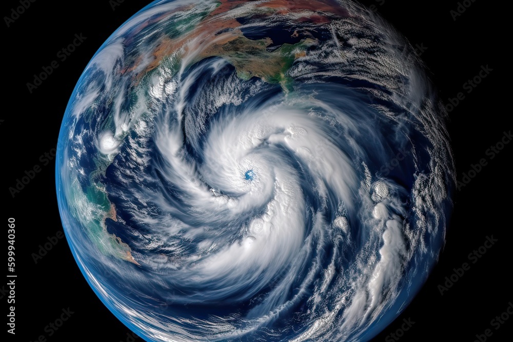 Super Typhoon, tropical storm, cyclone, hurricane, tornado, over ocean ...