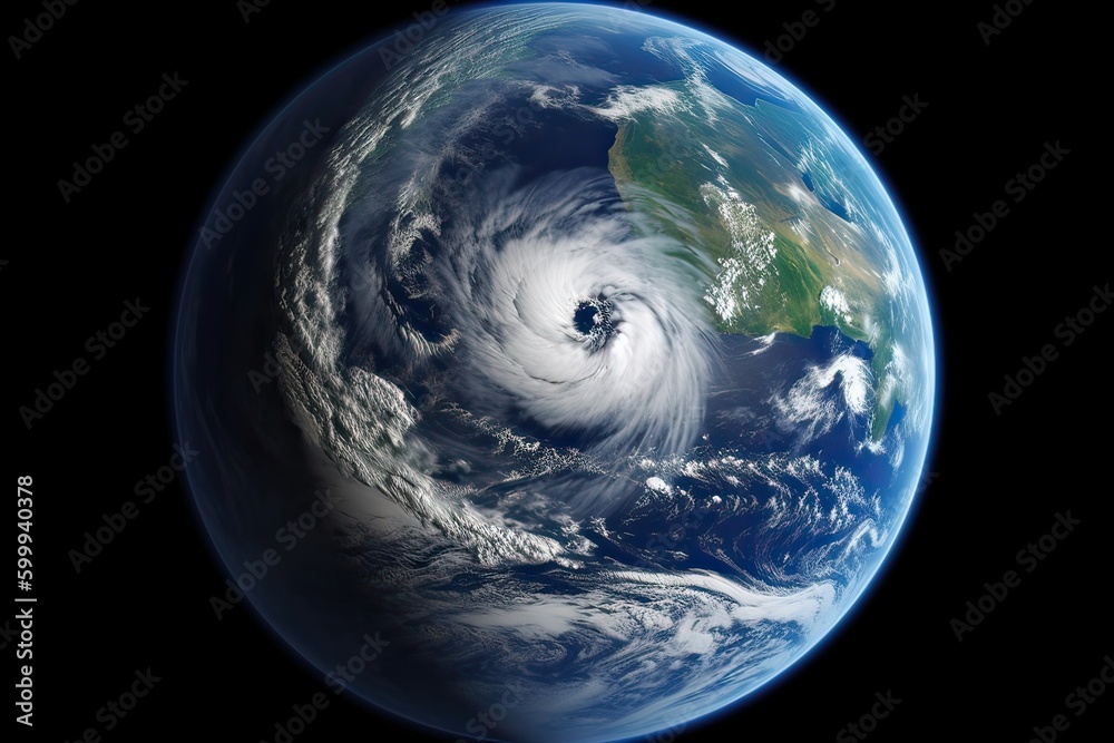 Super Typhoon, tropical storm, cyclone, hurricane, tornado, over ocean ...