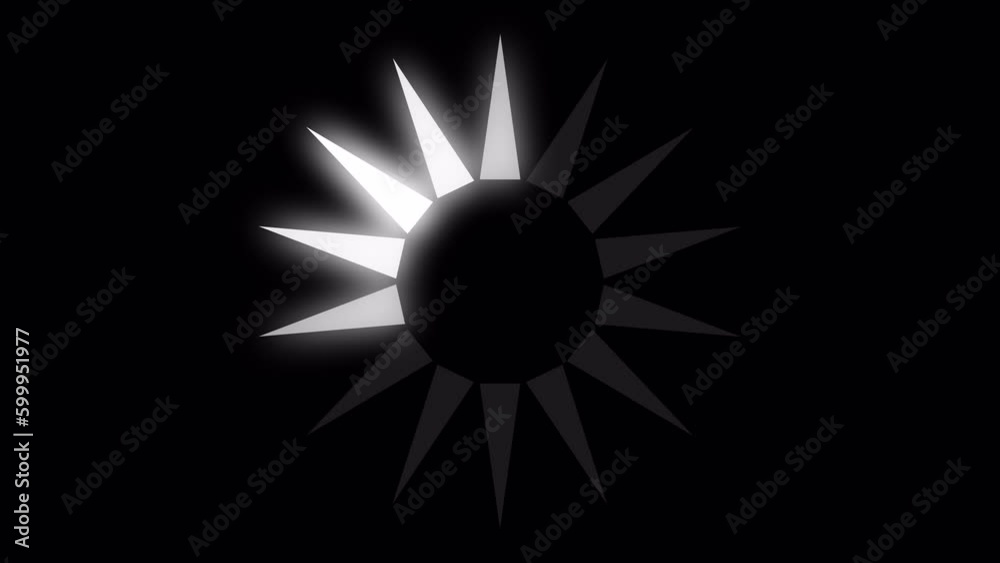 Loading Circle Video with Glow. Loading Animation on Transparent ...
