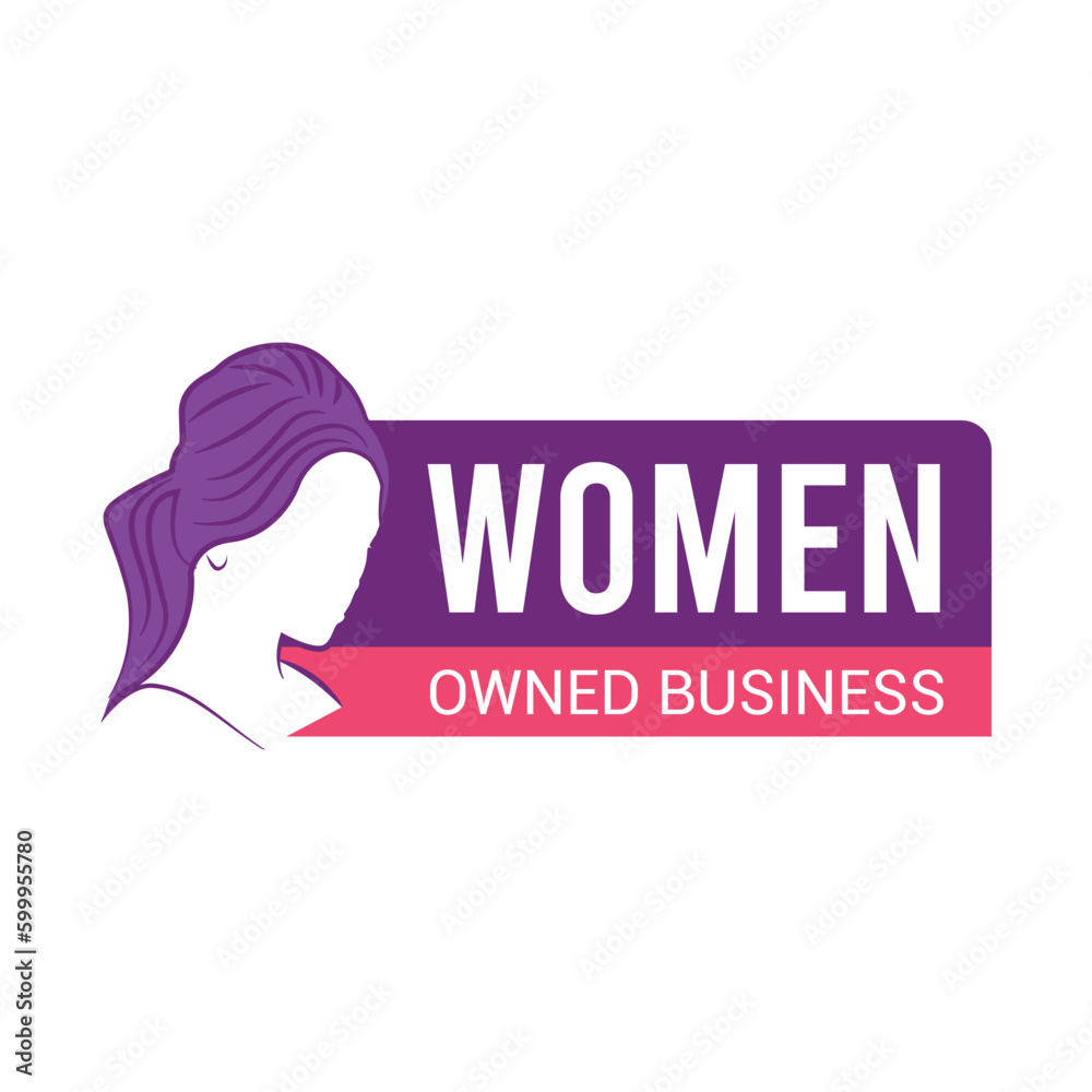Women Owned Logo. Women Owned vector logo design. Women Owned business ...
