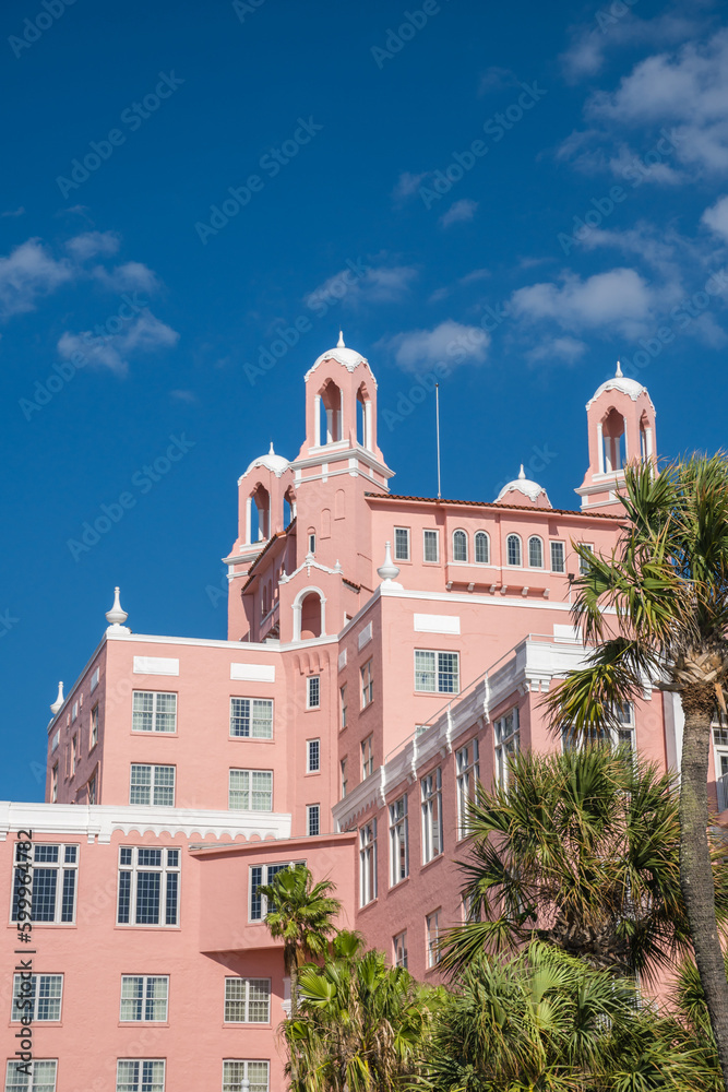 St. Pete Beach, FL, US-April 23, 2023: The historic Don CeSar Hotel ...