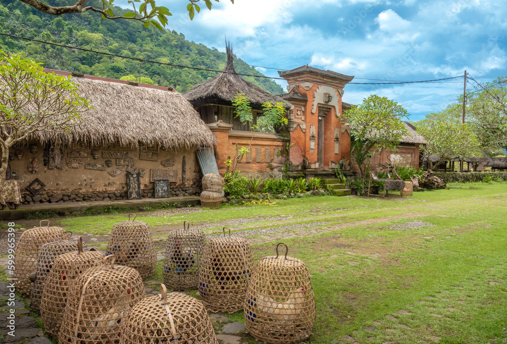 Poster Tenganan Village, inhabited by the original people of Bali ...