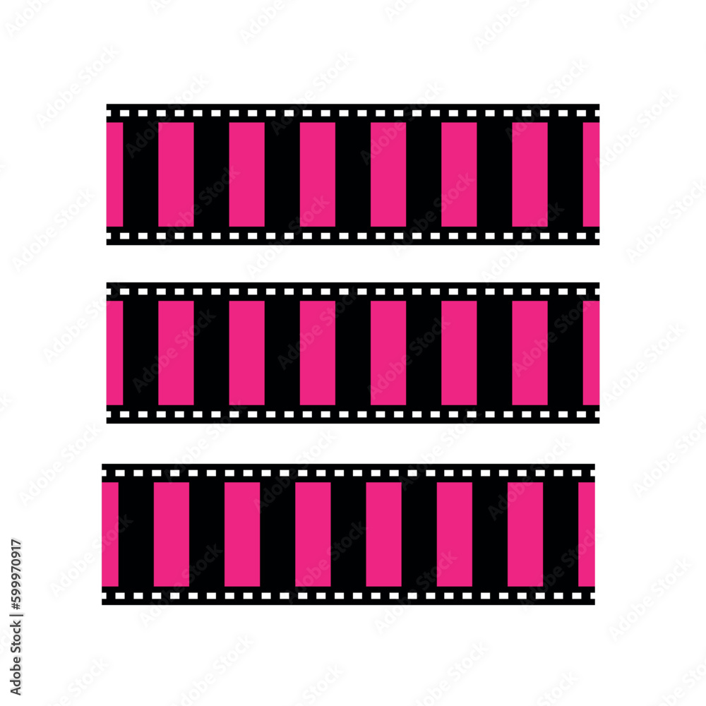 Cinema strip templates negative and strip media vector image. Film ...
