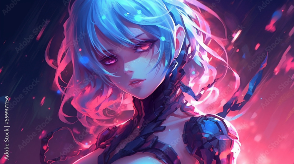 Portrait of an Anime Girl, Full HD, Wallpaper, Desktop and Mobile Stock ...