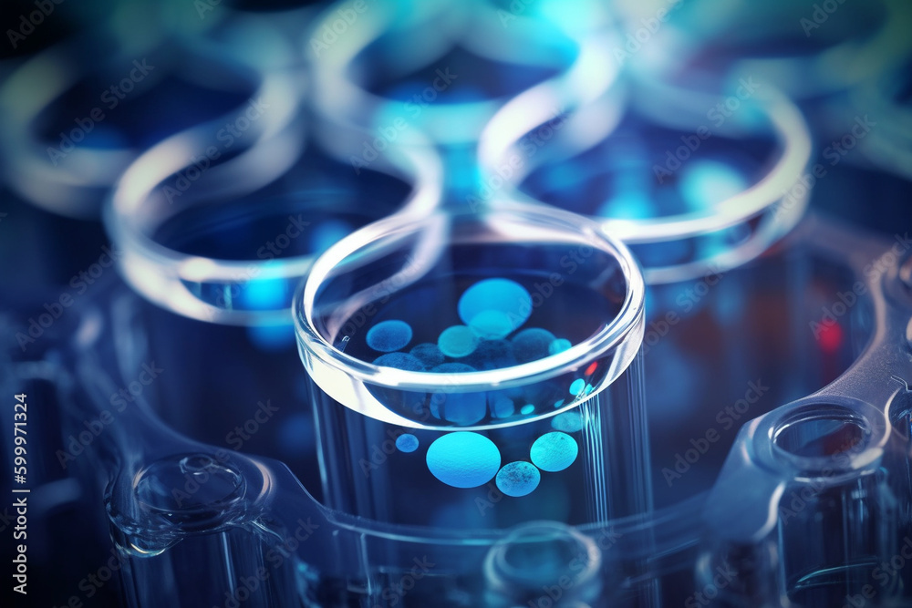 DNA extraction process from cells. DNA, background Generative AI Stock ...