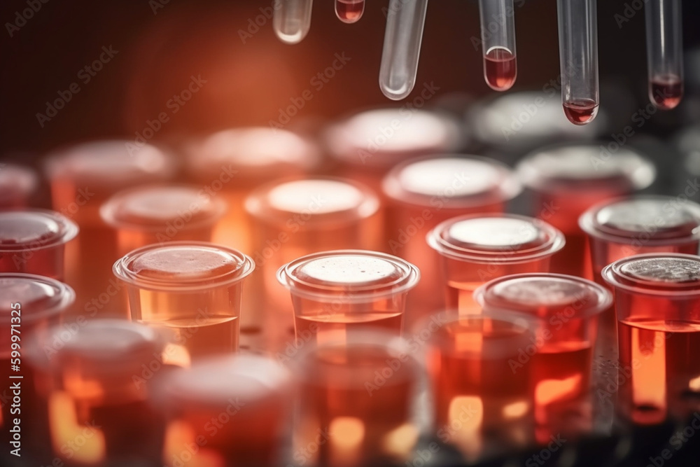 DNA extraction process from cells. DNA, background Generative AI Stock ...