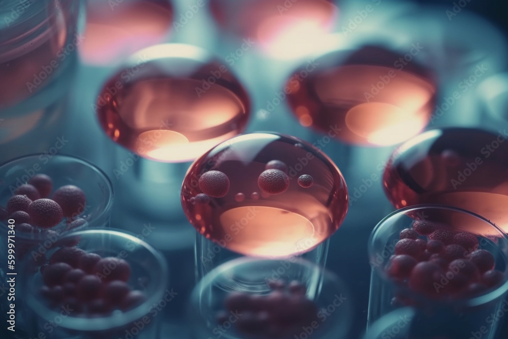 DNA extraction process from cells. DNA, background Generative AI Stock ...