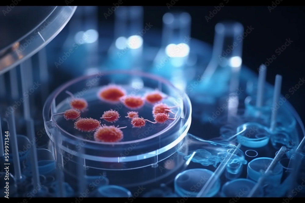 DNA extraction process from cells. DNA, background Generative AI Stock ...