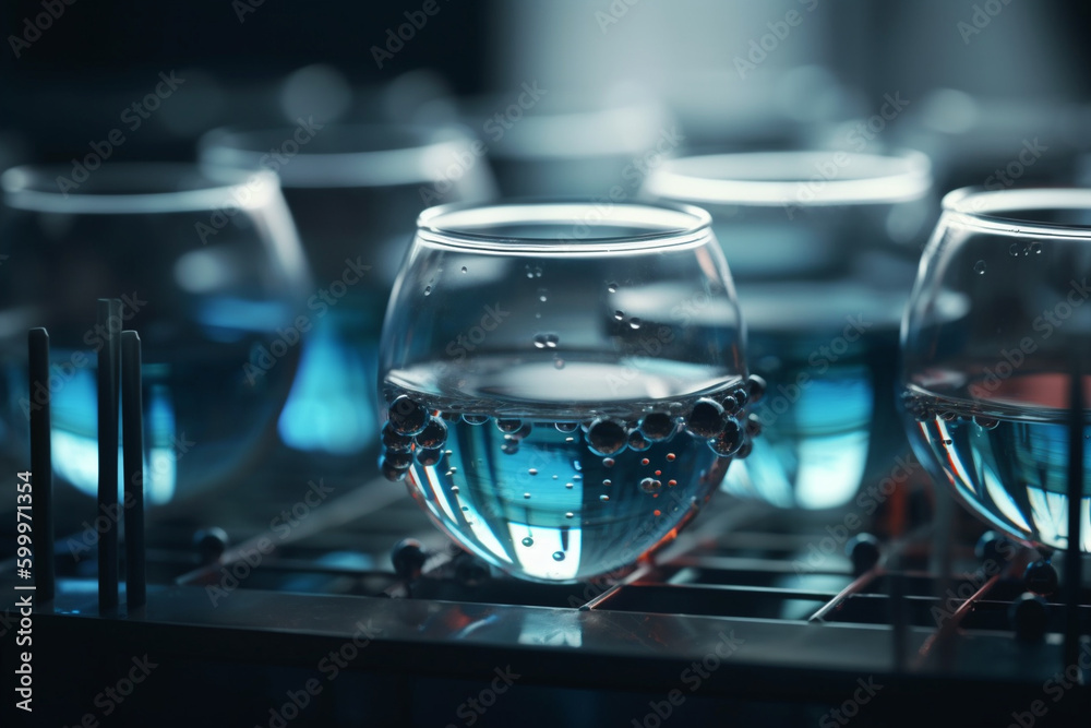 DNA extraction process from cells. DNA, background Generative AI Stock ...