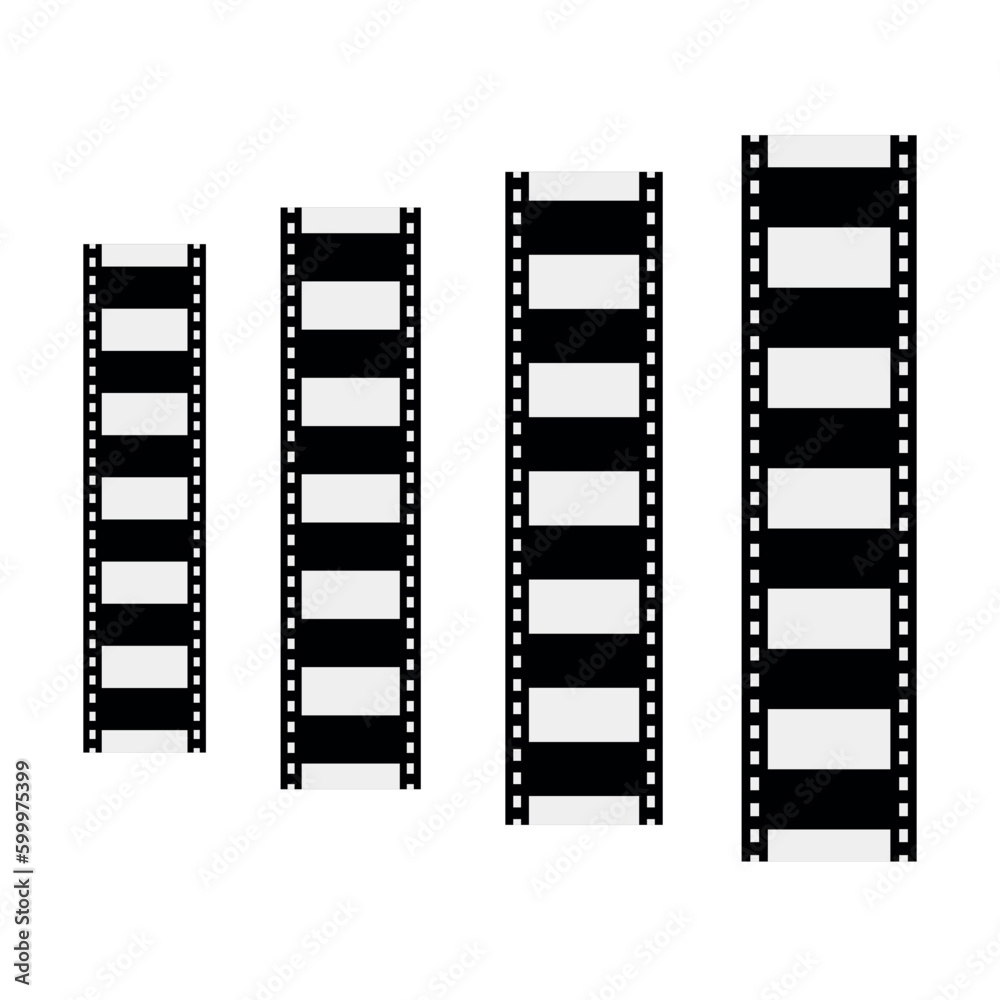 Movies film background with flim roll. 3d flim roll. film strip ...