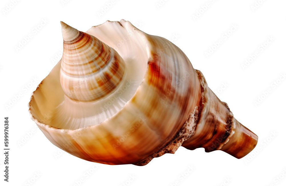 Shell in transparent background. Generative AI. Stock Illustration ...
