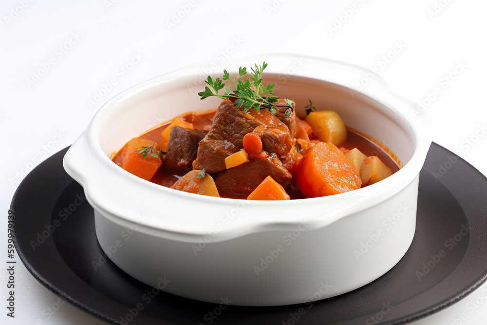 Menudo - a tomato-based stew made with pork, liver, potatoes, and ...