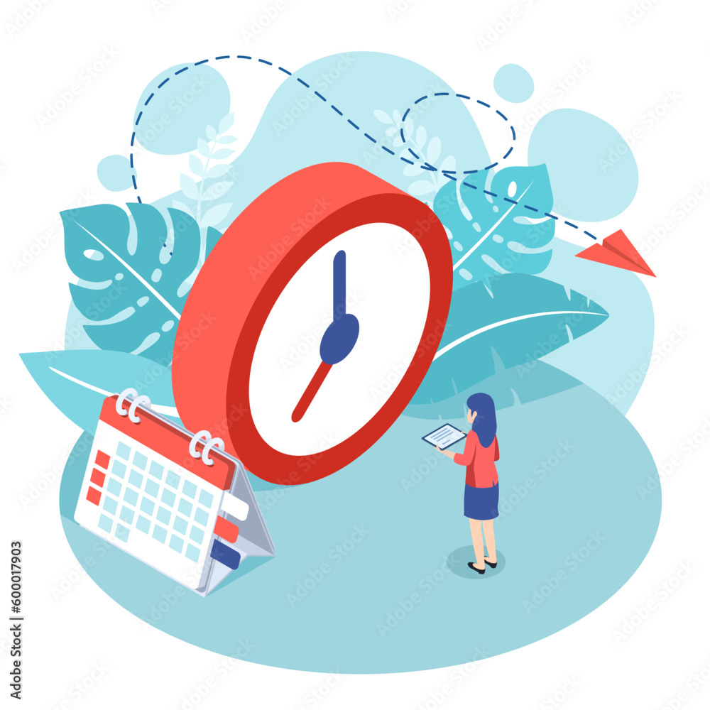 Businessman Planning on competition Time management and schedule ...