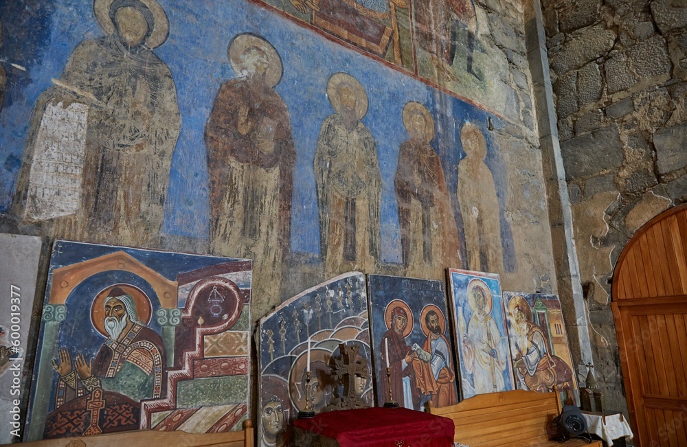 The Medieval Akhtala Monastery in Alaverdi, Armenia Stock Photo | Adobe ...