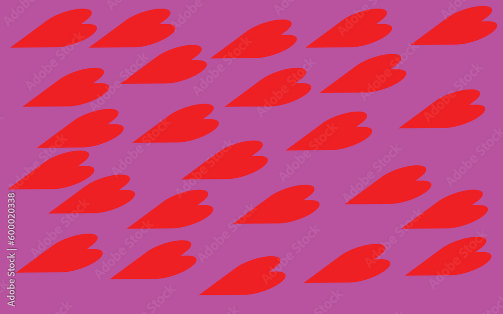 Heart pattern or love symbol seamless pattern background, element for ...