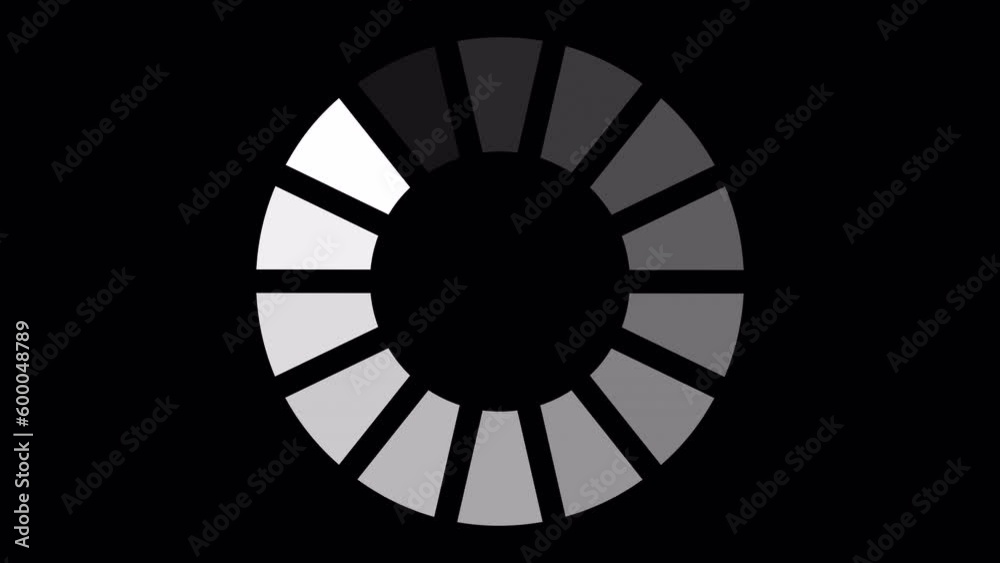 Loading Circle, Video. Loading Animation Icon on Transparent Background ...