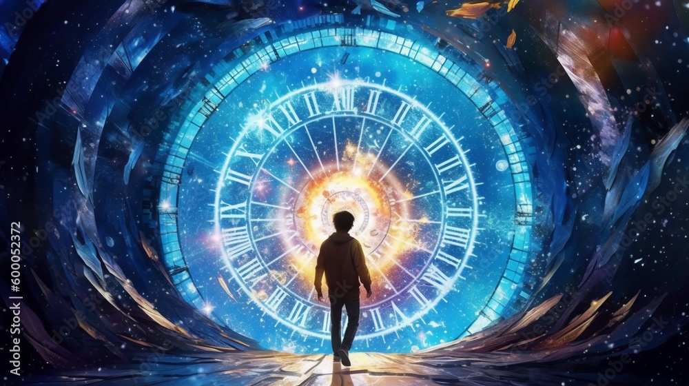 Time Rewind. Generative AI. Stock Illustration | Adobe Stock