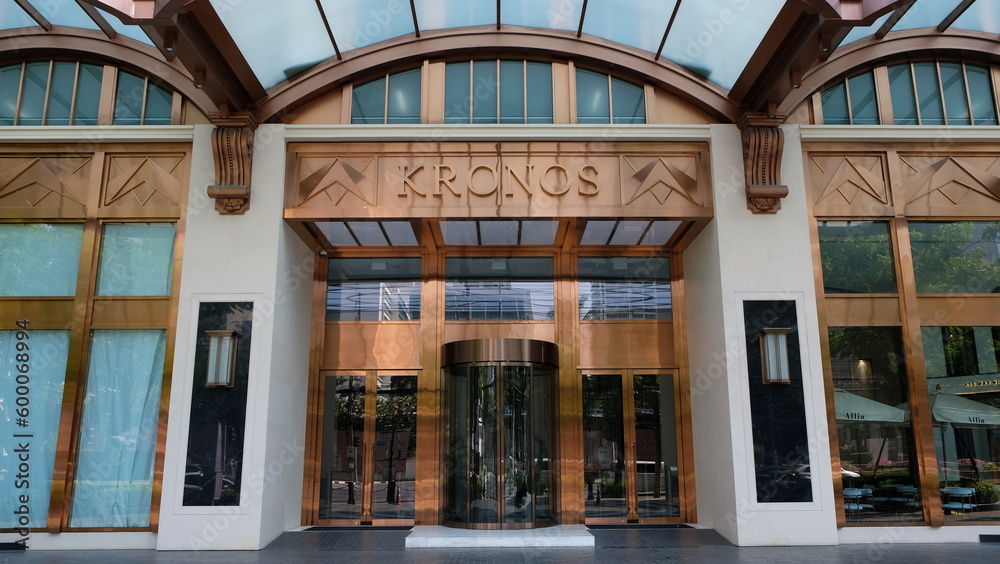 Kronos office building entrance on May 7, 2023 in Thai capital Bangkok ...