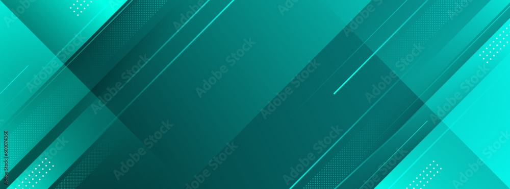 banner background. colorful, dark and light green gradations, slashes ...