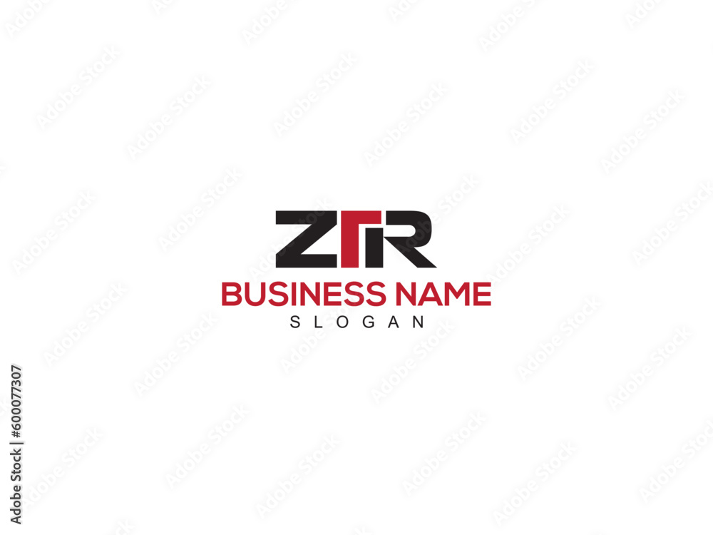 Initial Luxury Letter ZTR zt Logo Icon Vector Art Stock Vector | Adobe ...