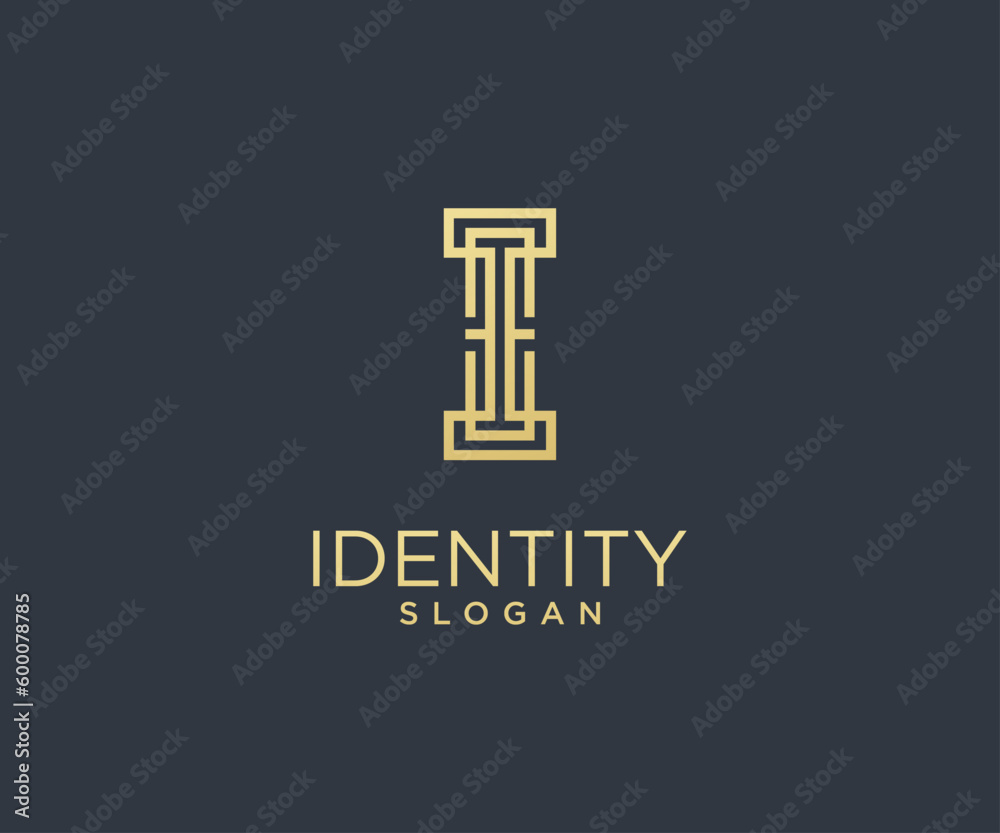 Letter I logo design for various types of businesses and company ...