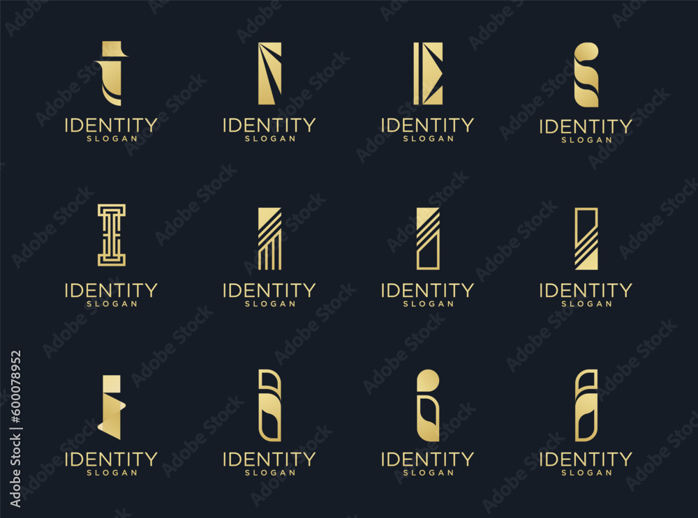 Letter I logo design for various types of businesses and company ...