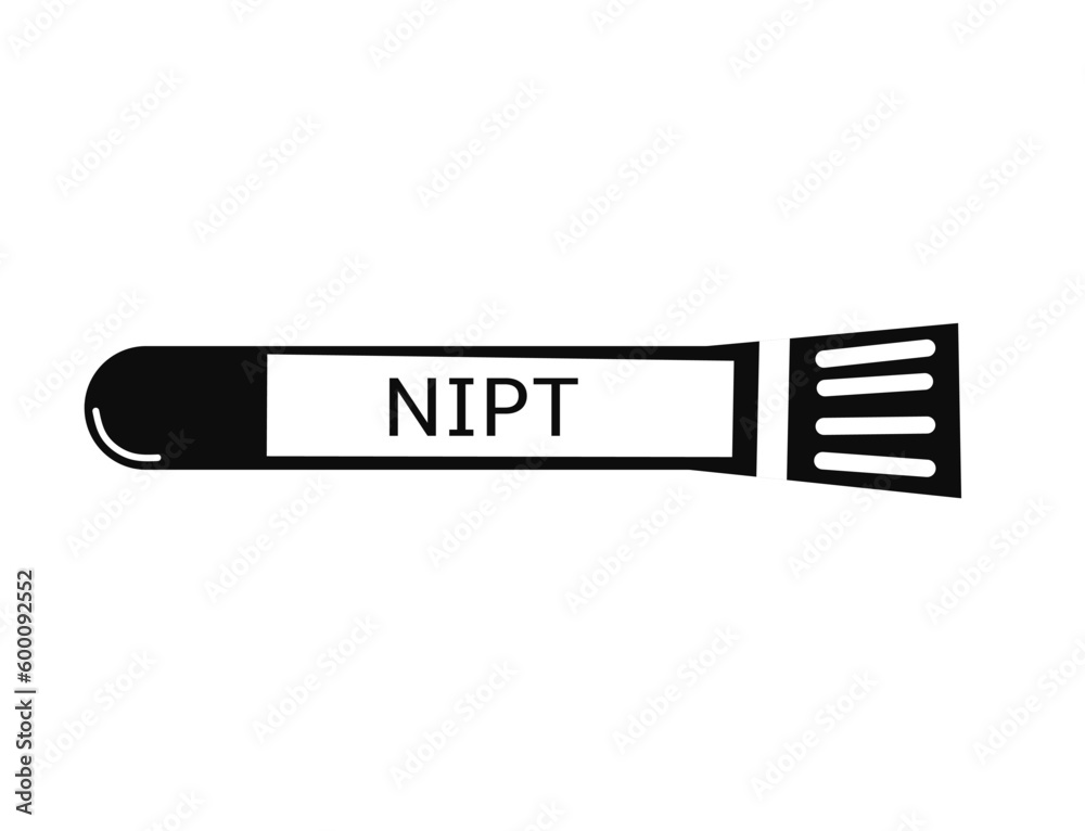 vector illustration, Blood sample for NIPT or Non Invasive Prenatal ...
