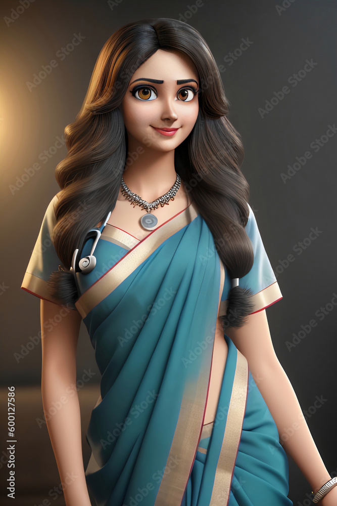 Portrait of a female Nurse,Portrait of a female Doctor,Portrait of a ...