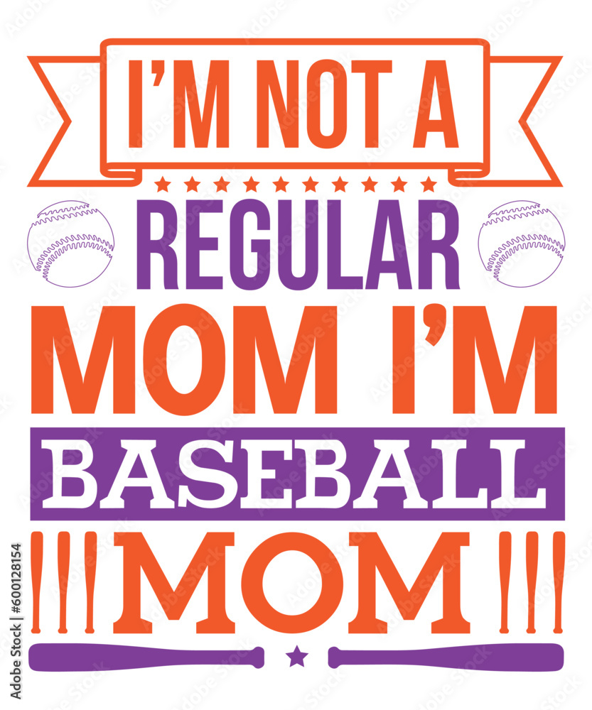 I’m not a regular mom i’m baseball mom, sport svg bundle, football svg ...
