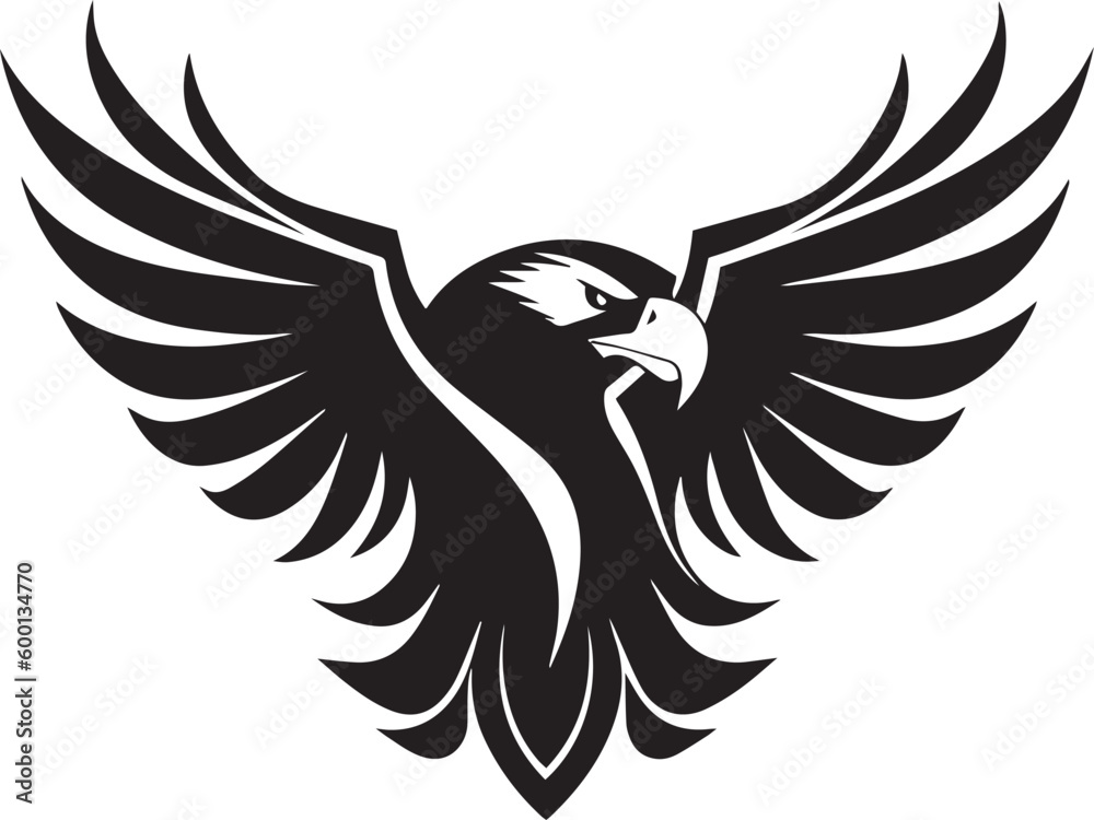 Eagle head logo icon, Eagle face vector Illustration, on a isolated ...