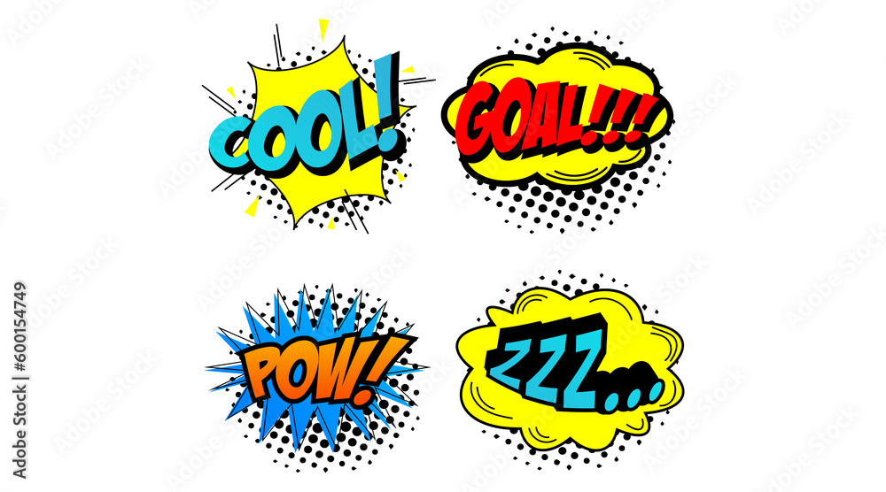 Comic Text Box Clipart PNG Stock Illustration | Adobe Stock