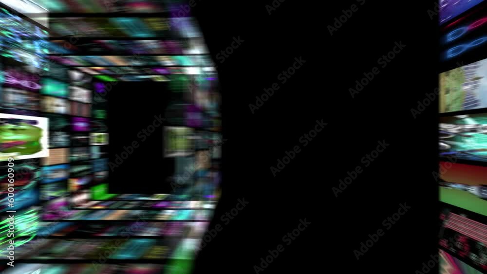 collage slide animation with different technology video animations in ...