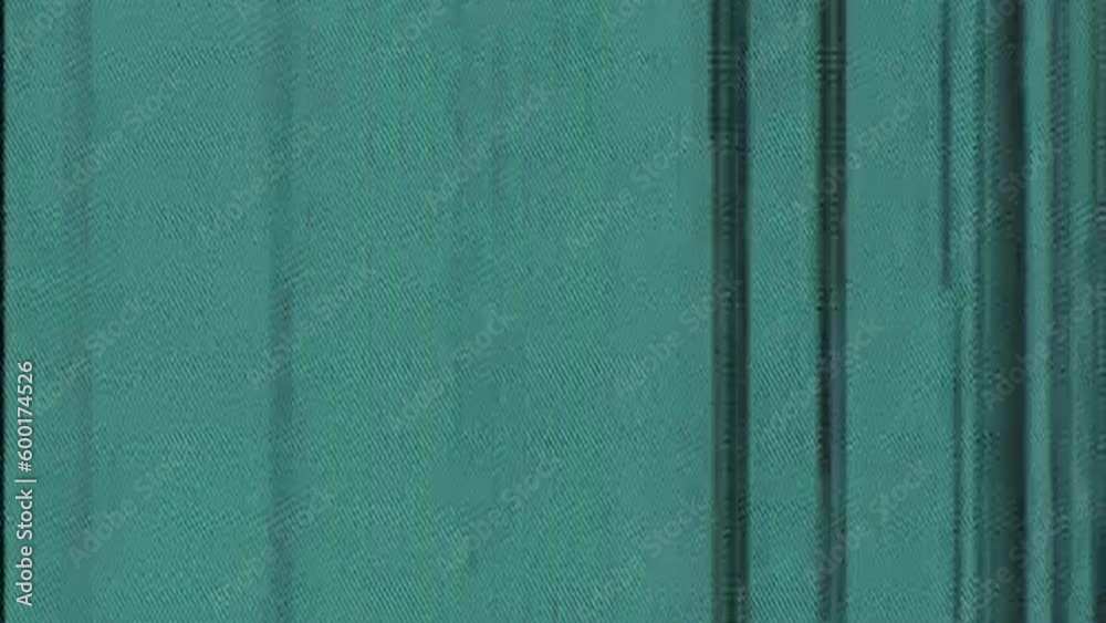 VHS noise analog glitch. Damaged VCR tape. Blue black color flicker ...