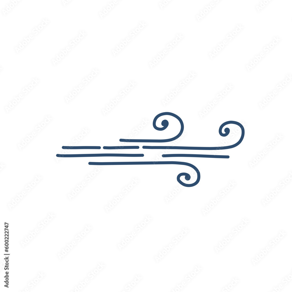 Vector of doodle wind, weather, environment Stock Vector | Adobe Stock