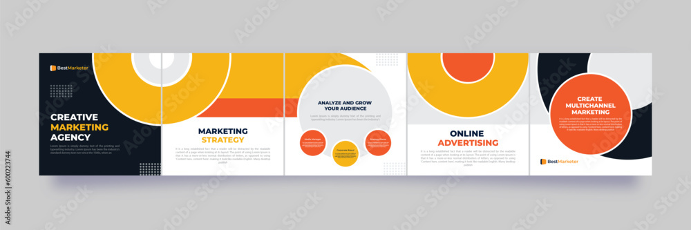 Instagram Carousel Post Business Templates, Microblog Carousel Template ...