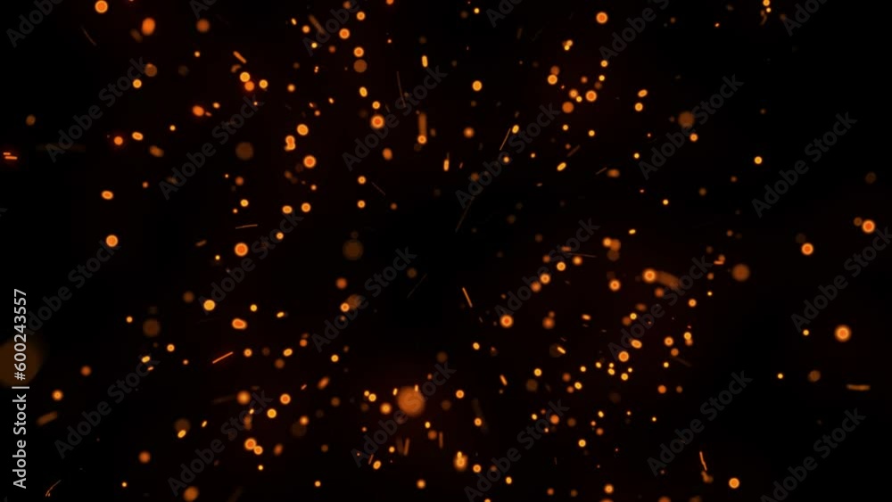 Golden glitter background in slow motion Beautiful transition with real gold particles gold ...